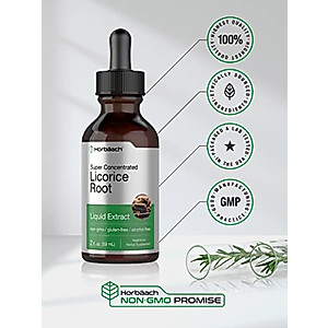 Licorice Root Extract | 2 oz | Alcohol Free | Vegetarian, Non-GMO, Gluten Free Liquid Tincture | by Horbaach