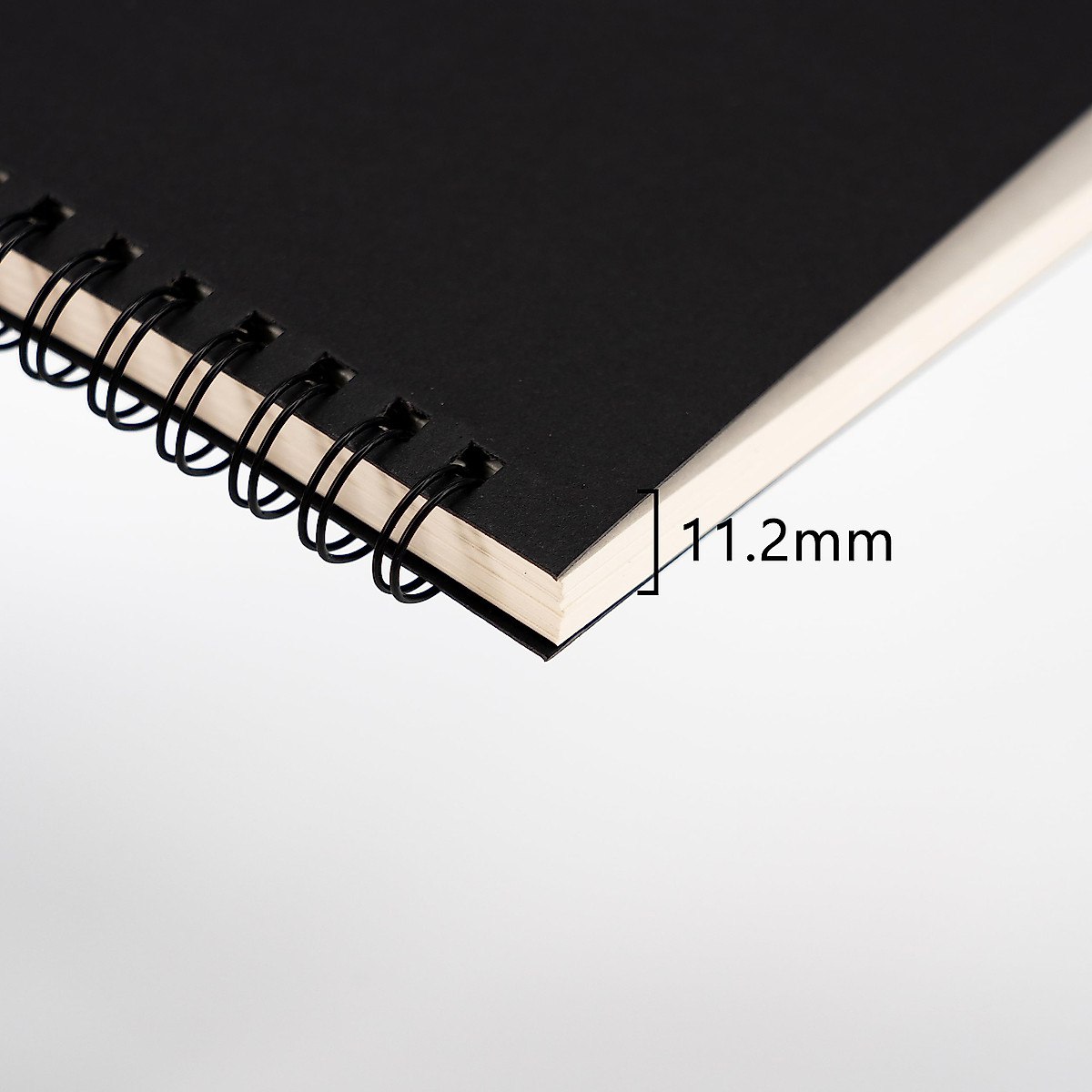 DSTELIN 9 inch x 6 inch, 100GSM, Blank Spiral Notebook, 3-Pack, Soft Cover, Sketch book, 160 Pages / 80 Sheets, (Black)