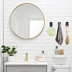 4 Pack Adhesive Wall Hooks Towel Hooks, Stainless Steel bathroom hooks, Heavy Duty Sticky Hooks for Hanging Coat, Hat, Towel, Robe, Key, Clothes, Closet Hook Wall Mount for Kitchen, Bathroom