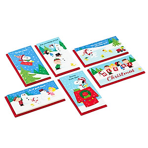 Hallmark Peanuts Christmas Gift Card Holders or Money Holders Assortment, Charlie Brown & Snoopy (36 Cards with Envelopes)