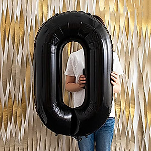 Borsgye 30th Birthday Party Decorations Set for Girl Boy Women Men Black HAPPY BIRTHDAY Letter Banner Silver Sparkly Glitter Traingle Banner Confetti Latex Balloons with Black Giant Number 30 Balloon