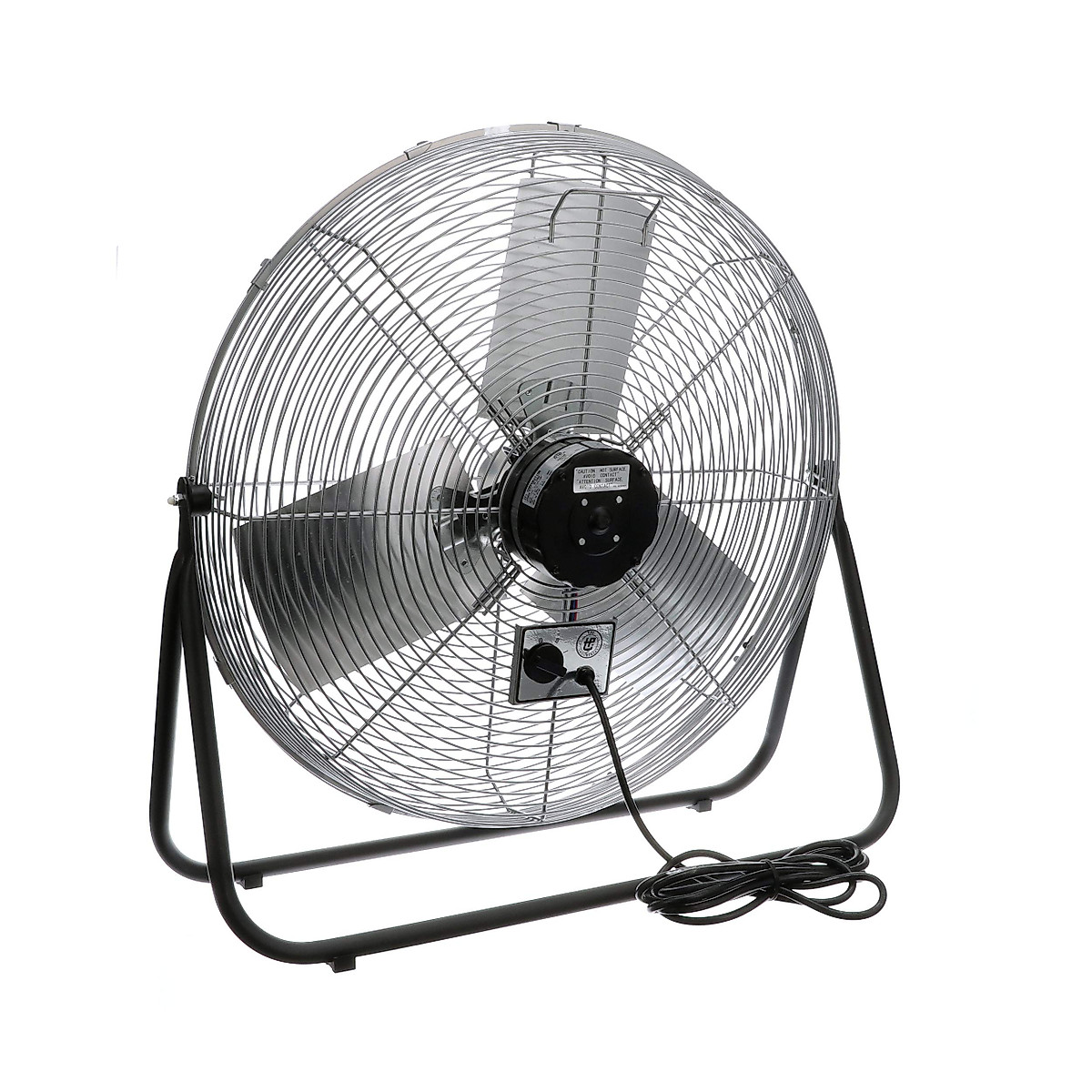 TPI Corporation F24-TE Industrial Workstation Floor Fan, Single Phase, 24" Diameter, 120 Volt