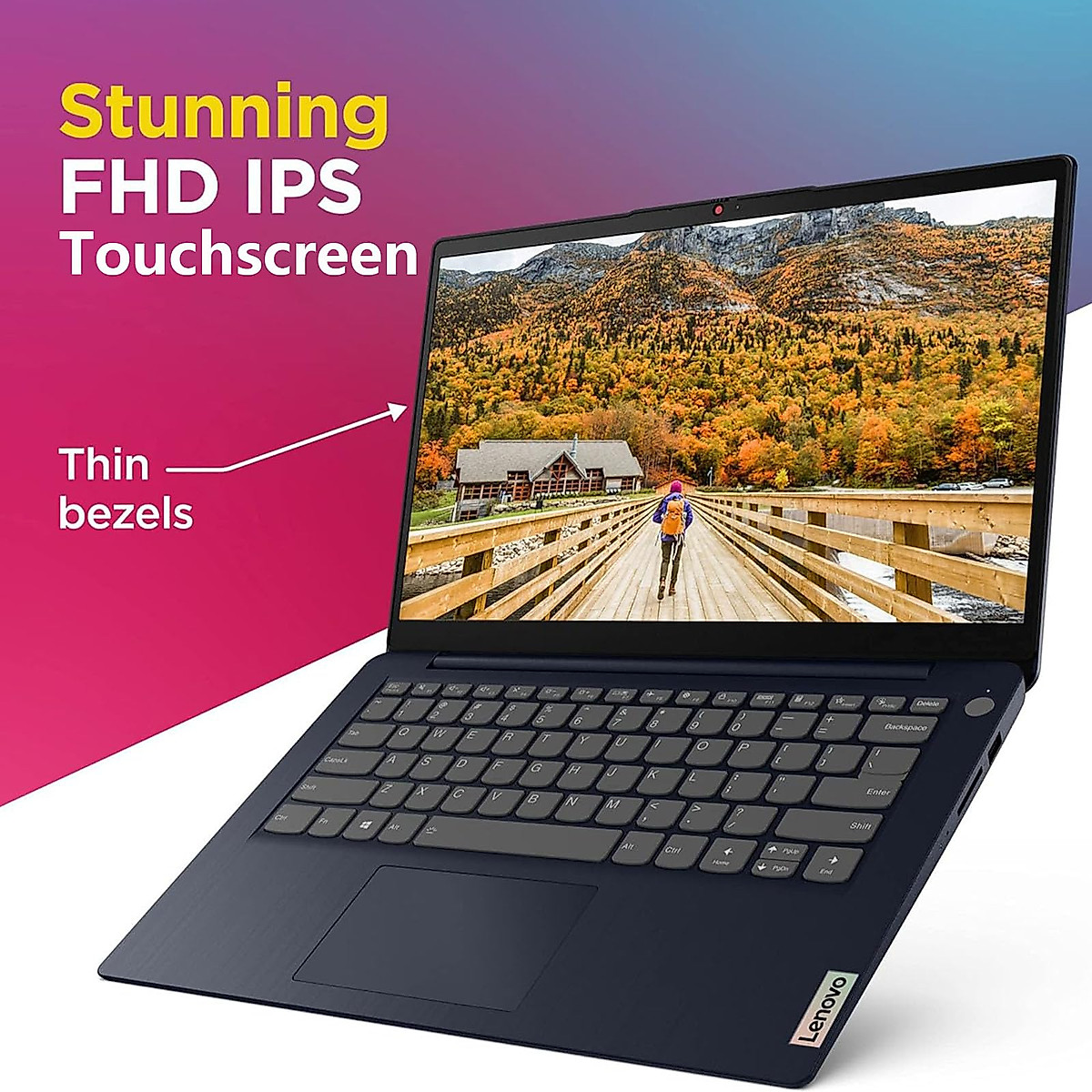 Lenovo IdeaPad 3i Laptop - 15.6" Full HD 1080p Touch Screen - Intel Core i5-1155G7-24GB Memory - 1TB SSD - Windows 11 Home - Abyss Blue – w/HDMI Cable