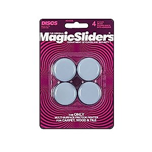 Magic Sliders 4038 Series 1-1/2" Sliding Disc, Gray, Pack of 4,Grey