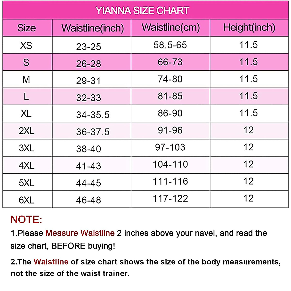 YIANNA Waist Trainer for Women Tummy Control Latex Underbust Waist Cincher Corset Sport Girdle Hourglass Body Shaper (Black, 3XL)