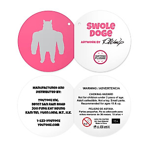 Youtooz Swole Doge Plushie, 12" Buff Doge Plush, Cute Plush Toys Meme Collection Based on Famous Internet Memes