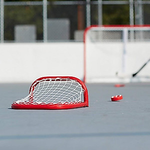 Franklin Sports Mini Skills Street Hockey Goal - Outdoor + Indoor Steel Mini Hockey Net - Perfect for Practice and Training
