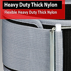 IBRO Quick Locking Premium Weight Lifting Belt - Back Support for Powerlifting, Cross Training & Gym Bodybuilding - 4 Inch Nylon Men and Women with Metal Buckle for Core Stability Silver S