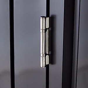 Compact Metal Outdoor Storage Shed 3x3 FT - Weather-Resistant Garden Tool Shed with Lockable Door, Versatile Utility Shed for Backyard, Patio, Lawn - No Floor Design for Customization