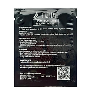 Stacy Lash Lift Kit + 100 Pairs Set Premium Under Eye Gel Pads for Eyelash Extension - Lint Free Patches with Vitamin C and Aloe Vera by Stacy Lash supplies and Beauty tools/Hydrogel Eye Pads