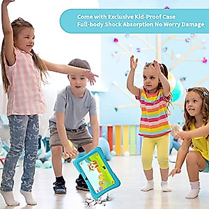 7 inch Tablet for Kids 2GB 32GB Android 11 Preinstalled Parental Control Children Education Toddler Tablet with Shockproof Kickstand Case, GMS Certified, Google Tableta YouTube
