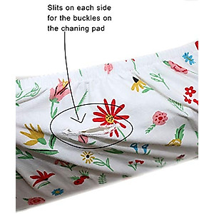 Changing Pad Cover Floral Organic Cotton for Girls (Changing Pad)