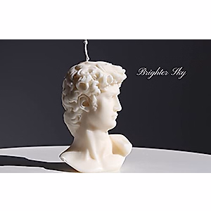 David Sculpture Candle by Brighter Sky|Natural Wax|Candle Decor|Gift for Her|Cute Candle|Candle Ideas|Wax Melts|Pillar Candle|Candle Holder|Candle Gift|Sculpture|Decorative Candle|Home Decor