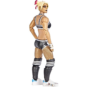 Mattel WWE Ultimate Edition Action Figure & Accessories Set, Alexa Bliss 6-inch Collectible with 30 Articulation Points, Swappable Pieces & Entrance Gear