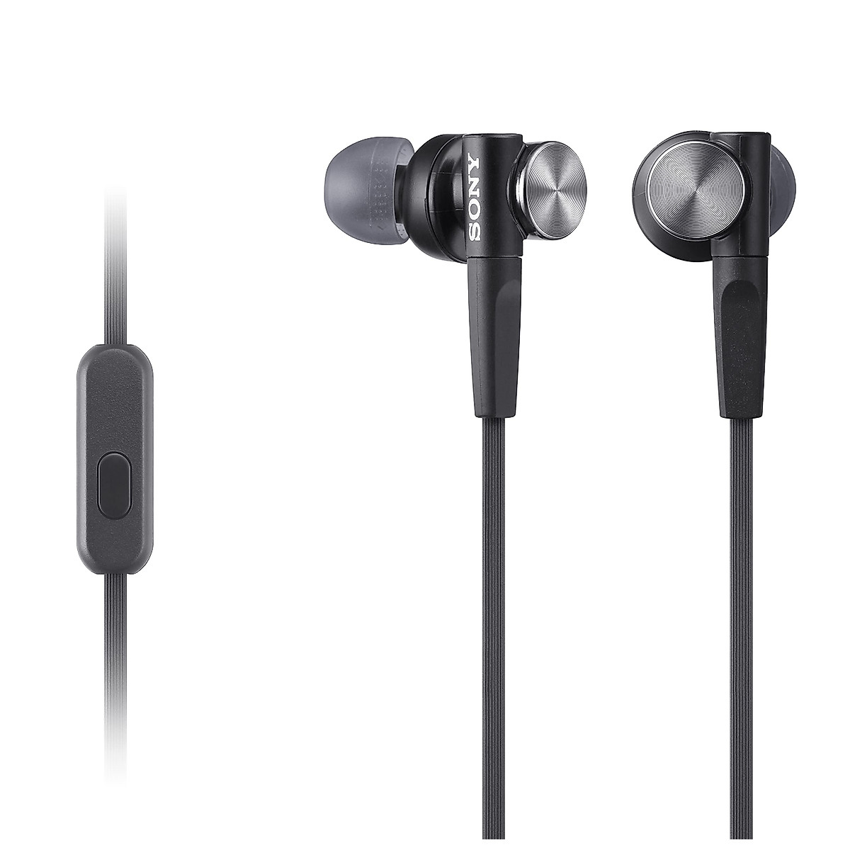 Sony MDRXB50AP Extra Bass Earbud Headphones/Headset with Mic for Phone Call, Black