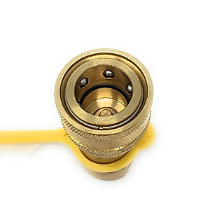 1/2" QDD LP Gas QUICK CONNECT/DISCONNECT CONNECTOR [8630] SOLID BRASS 1/2 PSIG Pressure 100 000 BTU Hour Capacity Input 1/2 Insert
