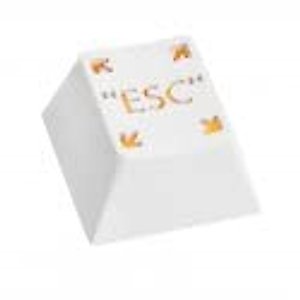 ZOMOPLUS Aluminium Keycap ESC - weiß/Orange