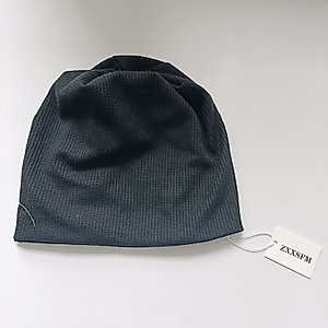 ZXXSFM- Hats，Womens Knitted Beanie Waffle Slouchy Skullcap for Men Stretchy Thin Acrylic Hat