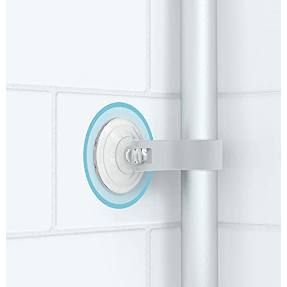 Better Living Making Life A Little Easier HiRISE 3 70053 Free Standing 3 Foot Corner Shower Caddy Rust Free Aluminum Bathroom Shower Caddy Organizer with Adjustable Hooks and Baskets, White