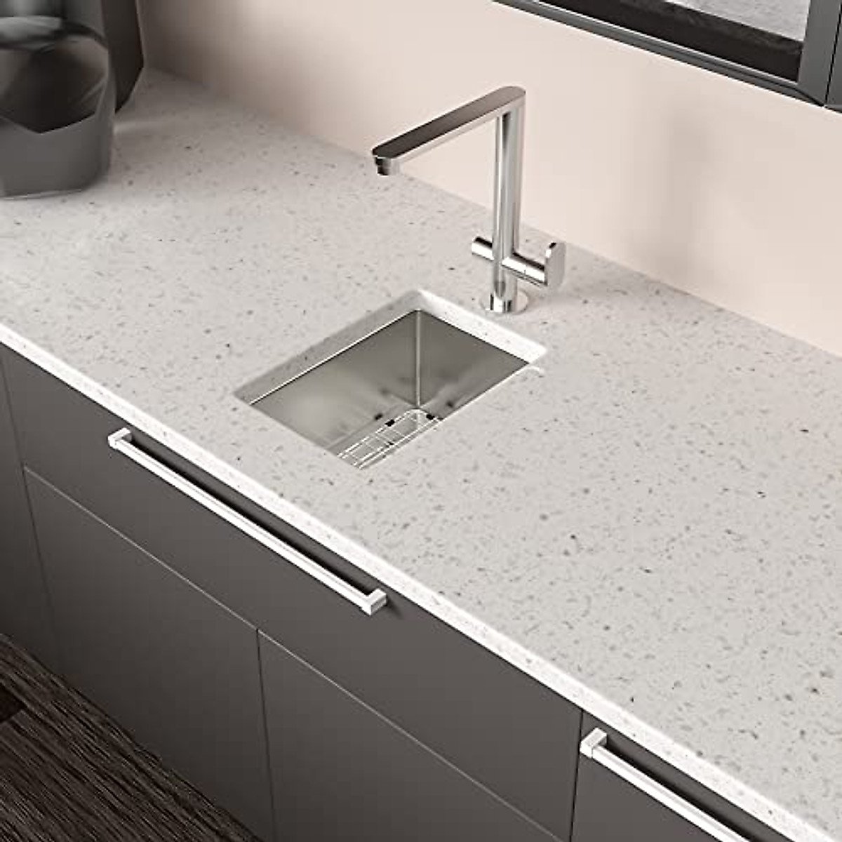 10" Bar Prep Kitchen Sink - Mocoloo 10 x 18 Undermount Sink Stainless Steel 16 Gauge Single Bowl Bar Prep Deep Sinks