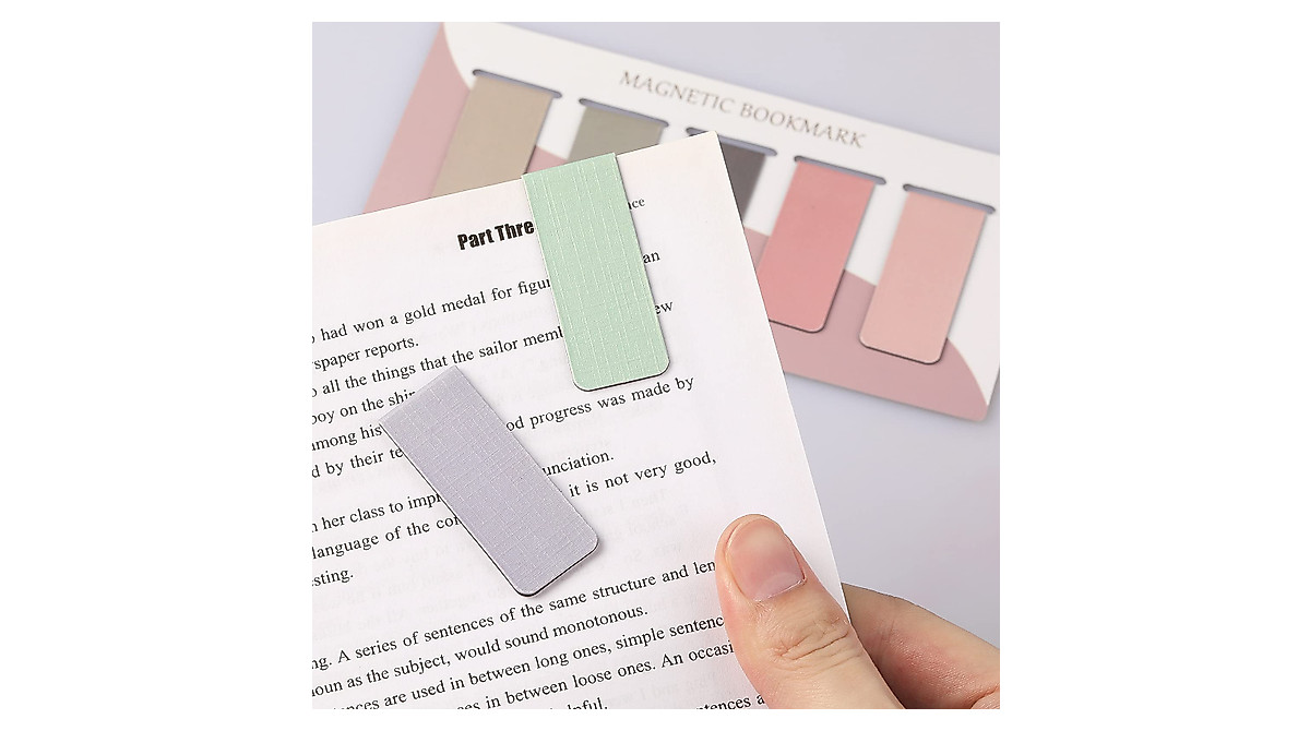 15 Pcs Strong Magnetic Bookmarks for Readers & Gifts