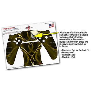 WraptorSkinz Skin Wrap compatible with Sony PS5 DualSense Controller Abstract 01 Yellow (CONTROLLER NOT INCLUDED)