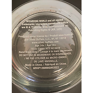 Silver Buffalo Chibi Harry Potter and Friends Boxed Christmas Tumbler Pint Glass - 16 oz - Gold Glitter