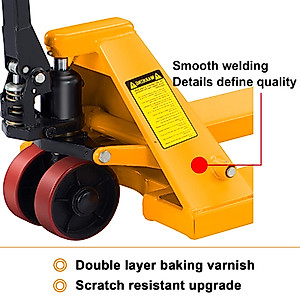APOLLOLIFT Pallet Jack Truck, 5500lbs Capacity 21" W x 48" L Forks Manual Standard Duty Pallet Truck