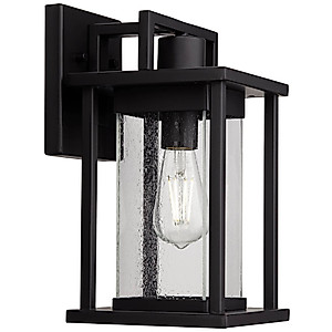 John Timberland Wickham Modern Outdoor Wall Light Fixture Painted Dark Bronze 13" Spotted Clear Glass for Exterior Barn Deck House Porch Yard Patio Outside Garage Front Door Garden Home Roof