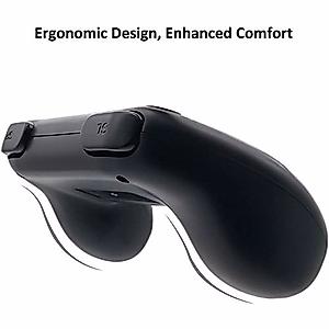 FASTSNAIL Grips Compatible with Nintendo Switch Joy-Con, Wear-resistant Handle Kit Compatible with Switch Joy Cons Controllers, 2 Pack (Black)