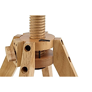 EVANIDEAS 22 inches Round Wood Cocktail Bar Table,Tall Bistro Pub Table,Adjustable 21.6''-37'' Height for Kitchen, Dining Room,Living Room,Easy Assembly,Wobble-Free,Natural.