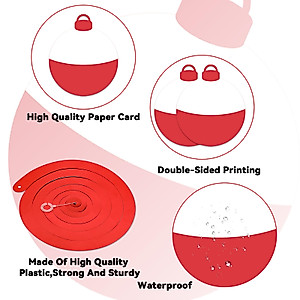 60PCS Gone Fishing Party Hanging Swirls Fishing Birthday Decoration Fishing Bobber Party Streamers Fishing Themed Ceiling Streamers for Fisherman Ideas Photo Props Baby Shower Birthday Party Supplies