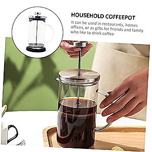 CRAFTHROU Coffee Maker Travel Kettle Coffee Maker Pot Coffee Pot Camping Tea Kettle Coffee Espresso Camping Water Jug Portable Espresso Coffee Maker Stainless Steel Silver