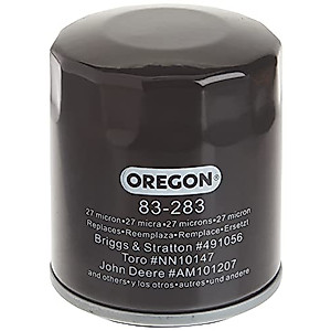 Oregon 83-283 Oil Filter Replaces Briggs & Stratton 491056, Kohler 52-050-02-S, Black