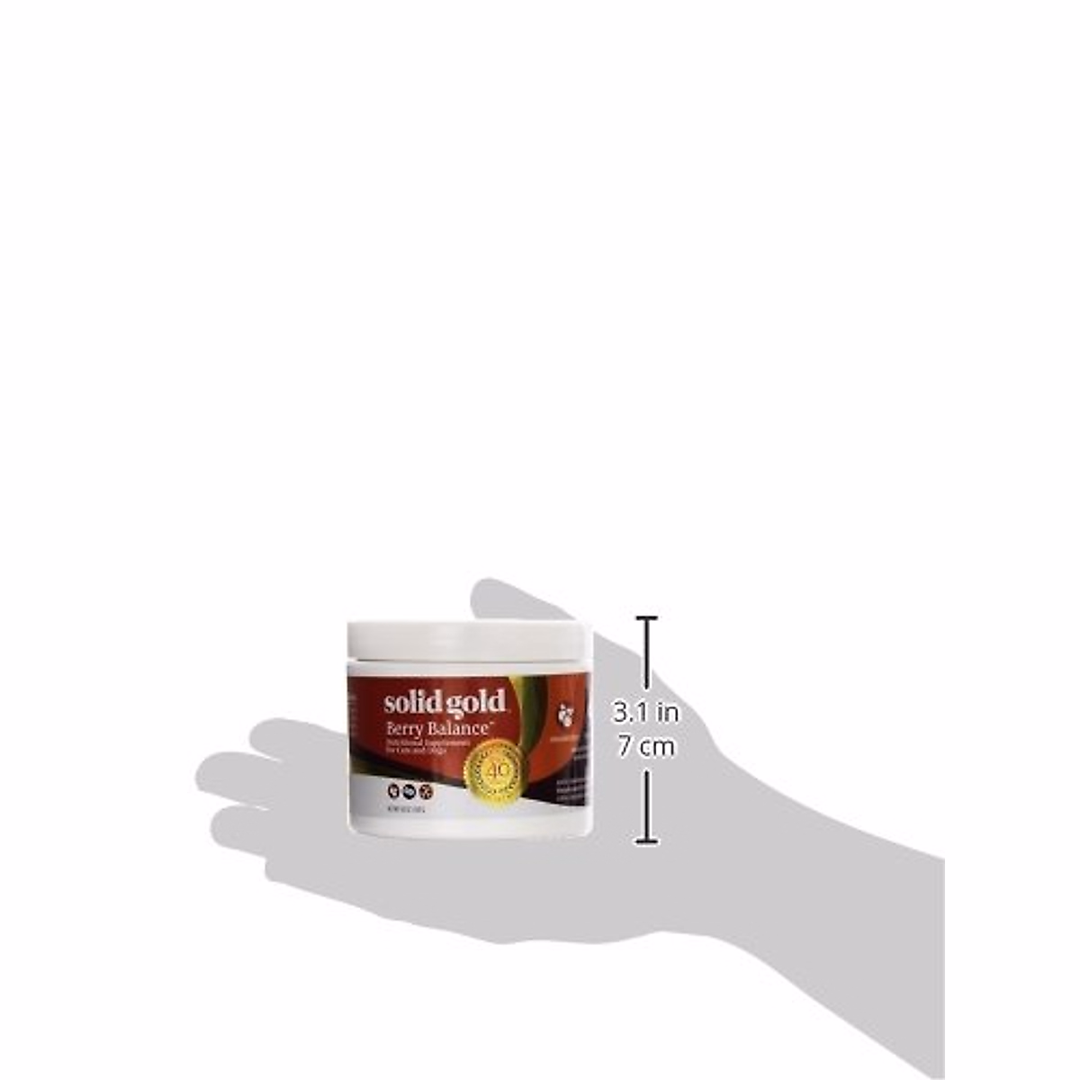 Solid Gold Cranberry Supplement for Dogs & Cats for Urinary Tract Health - Berry Balance UTI + Bladder + Kidney Support for Cats and Dogs with Antioxidants - Cranberry Powder - 3.5 oz