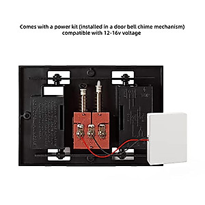 JLAZGJ Wired Video Doorbell Camera, 1080P HD, 140° View, IR Night Vision, Motion Detection, 2-Way Audio (existing doorbell Wiring & Mechanical Chime Required), Compatible with Alexa