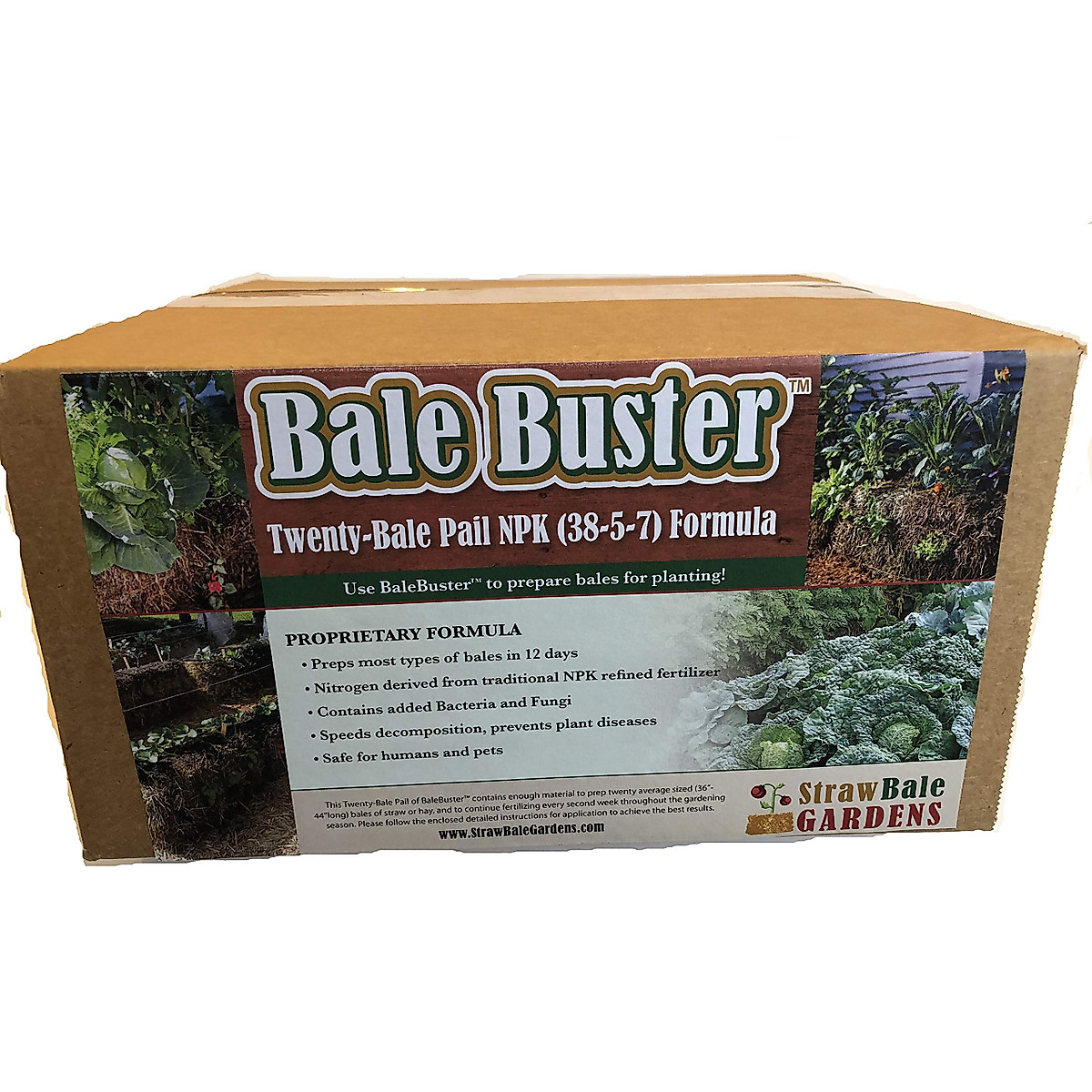 BaleBuster20 with Straw Bale Gardening Booklet!