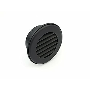 Thetford Thermovent 4 inch Ducted Heat Vent with Damper Black PN 94268