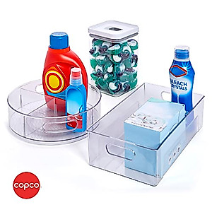 Copco Food and Organization Storage Container with Airtight Lid, 4.43-Quart, Clear