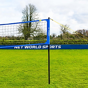 Vermont Portable Volleyball Sets [Beach or Standard] | Volleyball Training Equipment - Volleyball Posts, FIVB Nets, Guy Ropes & Carry Bag | Volleyball Net Outdoor (Pro Set)