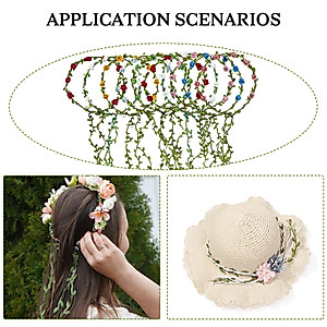 2 PCS 66ft Artificial Vines Artificial Eucalyptus Leaf Garland Fake Hanging Plants Leaves Ribbon Green Leaves Ribbon Decorative for Baby Shower Home Wedding Party Balloon Garland DIY Craft
