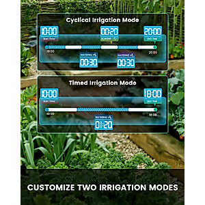 RAINPOINT WiFi Sprinkler Timer Water Timer, Brass Inlet Smart Hose Faucet Timer, Automatic Irrigation System Controller for Yard Watering, APP Control via 2.4Ghz WiFi and Bluetooth (V2, 2024 Release)