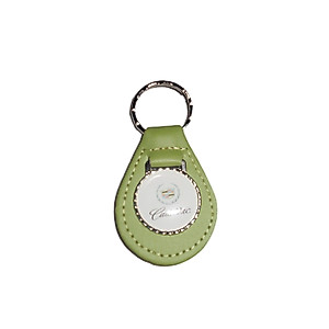 CTS CATERA DTS ESCALADE SRX STS XLR VINTAGE LOGO LEATHER KEYCHAIN - LIME GREEN