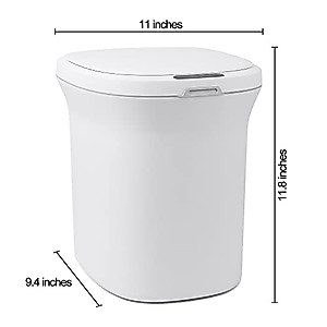 Motion Sensor Trash Cans with Lids, Automatic Touchless Kitchen Trash Cans 3 Gallon (10 L) with Lid for Bathroom,Living Room,Office,Toilet,RV
