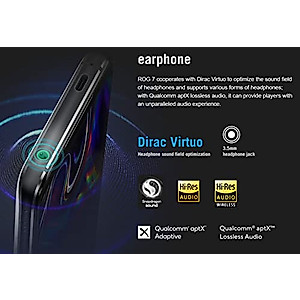 ASUS ROG Phone 7 5G Dual 256GB 12GB RAM Factory Unlocked (GSM Only | No CDMA - not Compatible with Verizon/Sprint) Tencent Version - Black