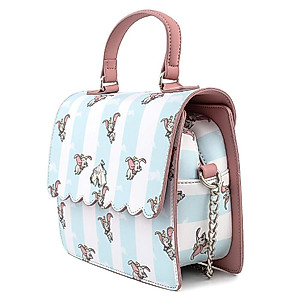 Loungefly Disney Dumbo Flying All Over Print Crossbody Purse Handbag