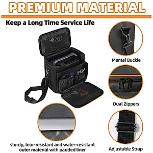 Joramoy Carrying Bag for Jackery Portable Power Station Explorer 500, Travel Storage Case with Waterproof Scratch-proof and Storage Pockets