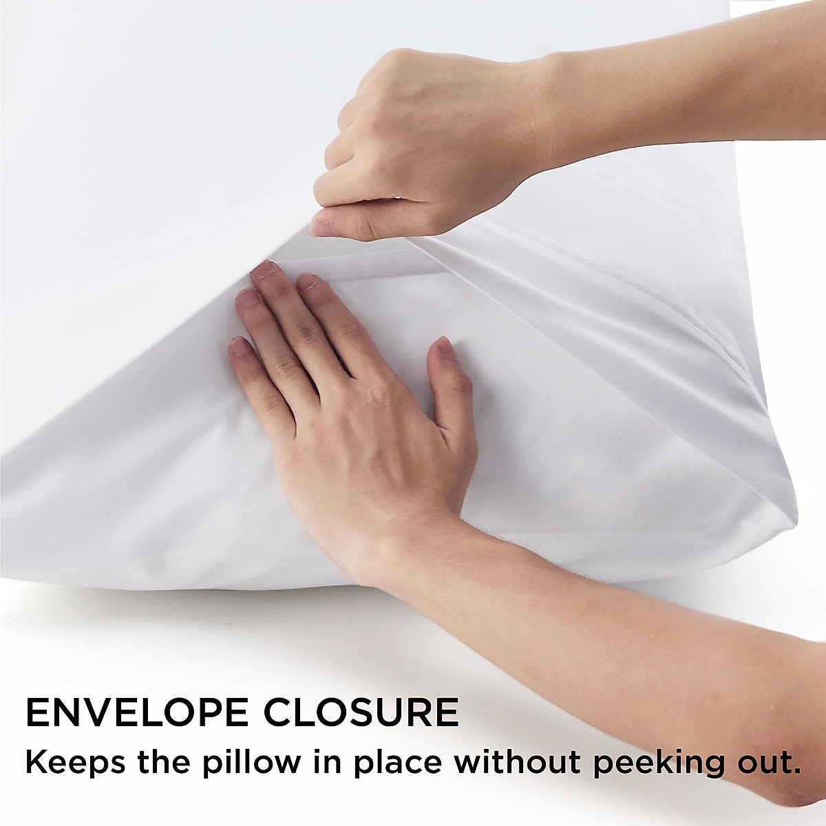 ZPECC Pillow Cases Standard Size 24 Pack - Bulk White Pillowcases with Envelope Closure, Pillow Covers for Home, Camping, Travel Essentials (24 Pack,20x26,White)