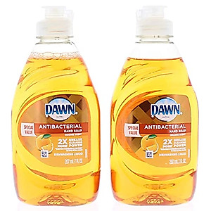 2 Pk. Dawn Ultra Antibacterial Orange Scent Dishwashing Liquid 7oz. (14 Fl. Oz Total)