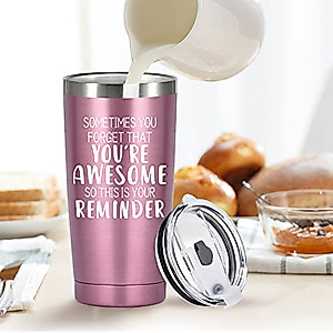Mothers Day Gifts for Mom Women Wife Her-20 OZ Tumbler Cup with Straws, Lids-Stocking Stuffers for Birthday,Christmas,Valentines Day Inspirational Gifts for Best Friend Female Sister Daughter Coworker